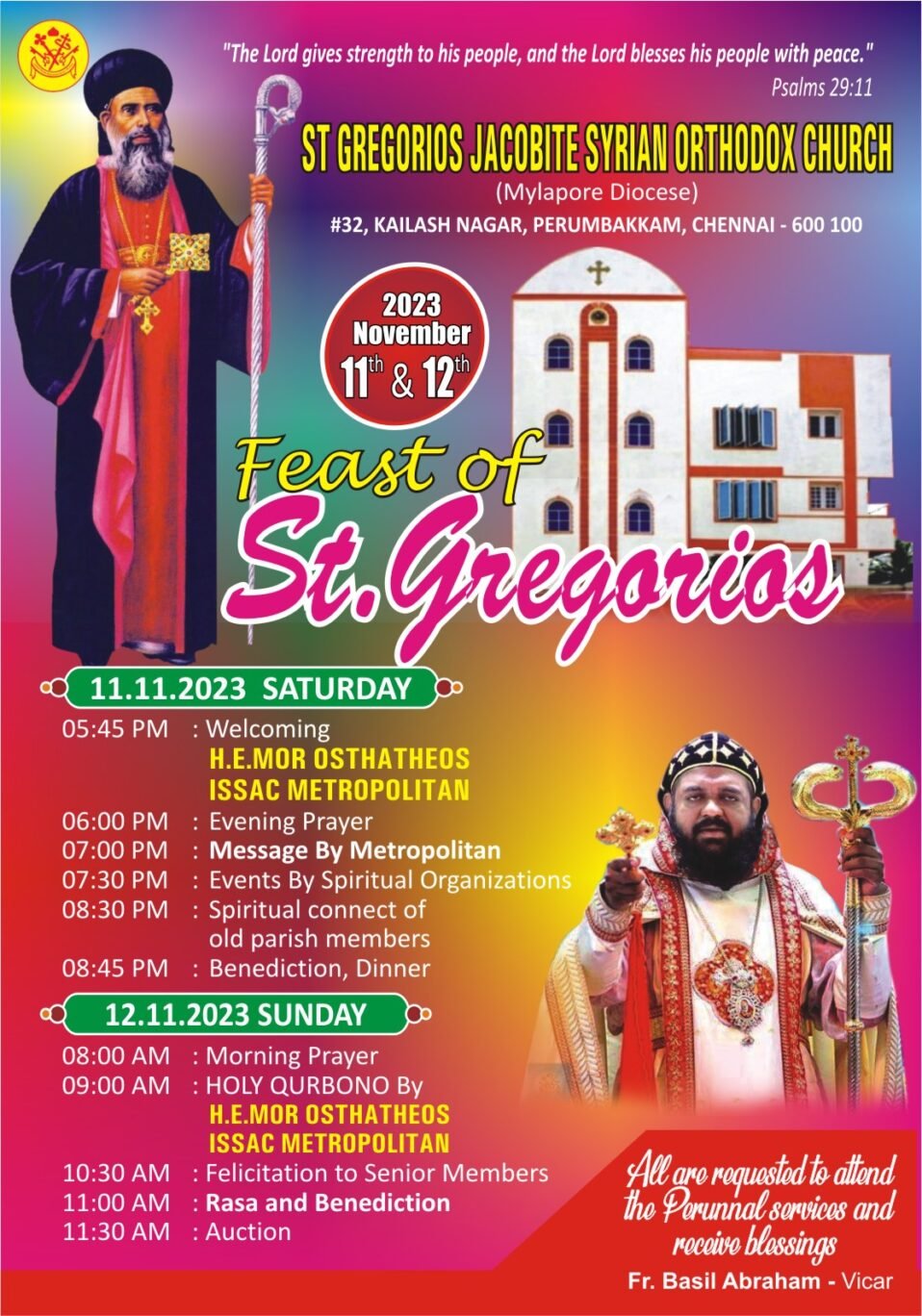 Perunnal – 2023 – St Gregorios JSOC